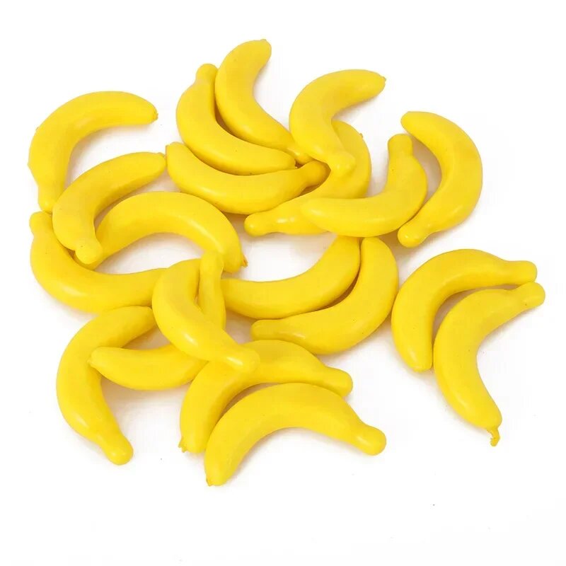 Искусственные фрукты и овощи, набор из 10 шт. Желтый, 15