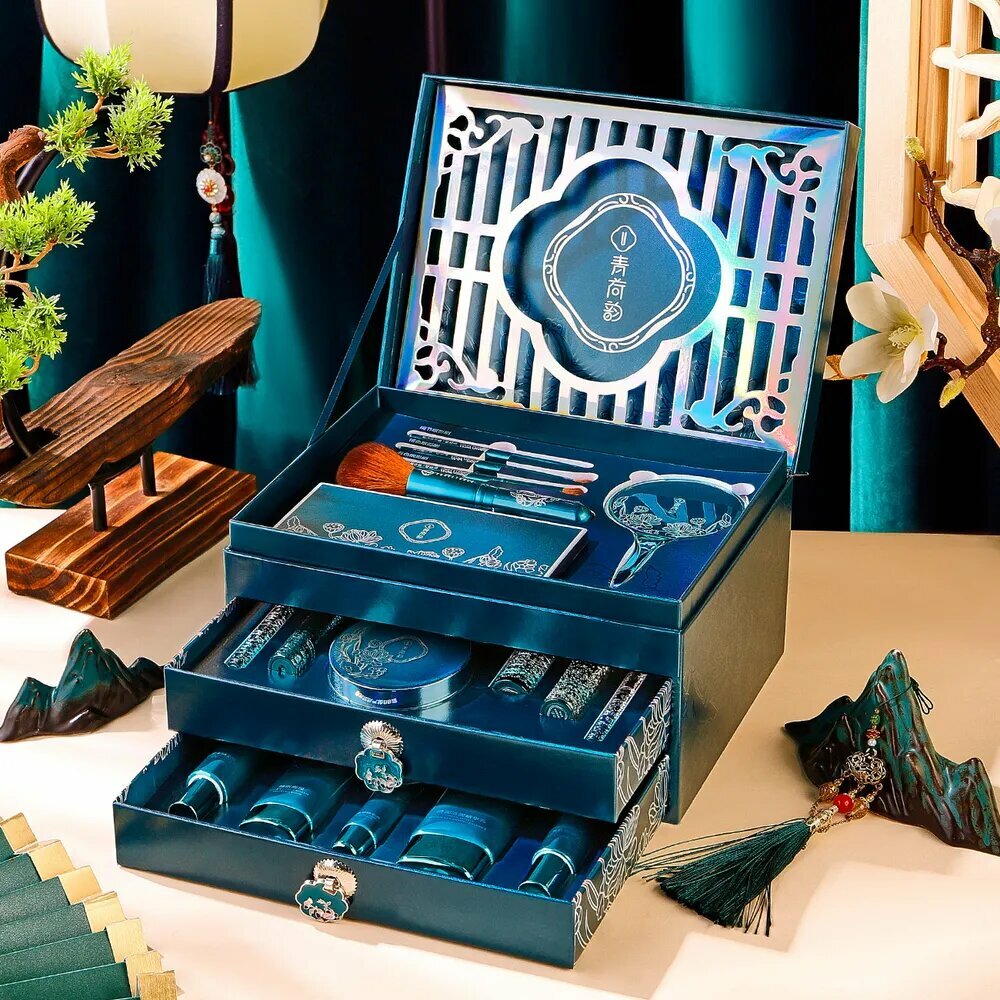 YOULIYOULA / Бьюти бокс 18 предметов, набор косметики женский для макияжа