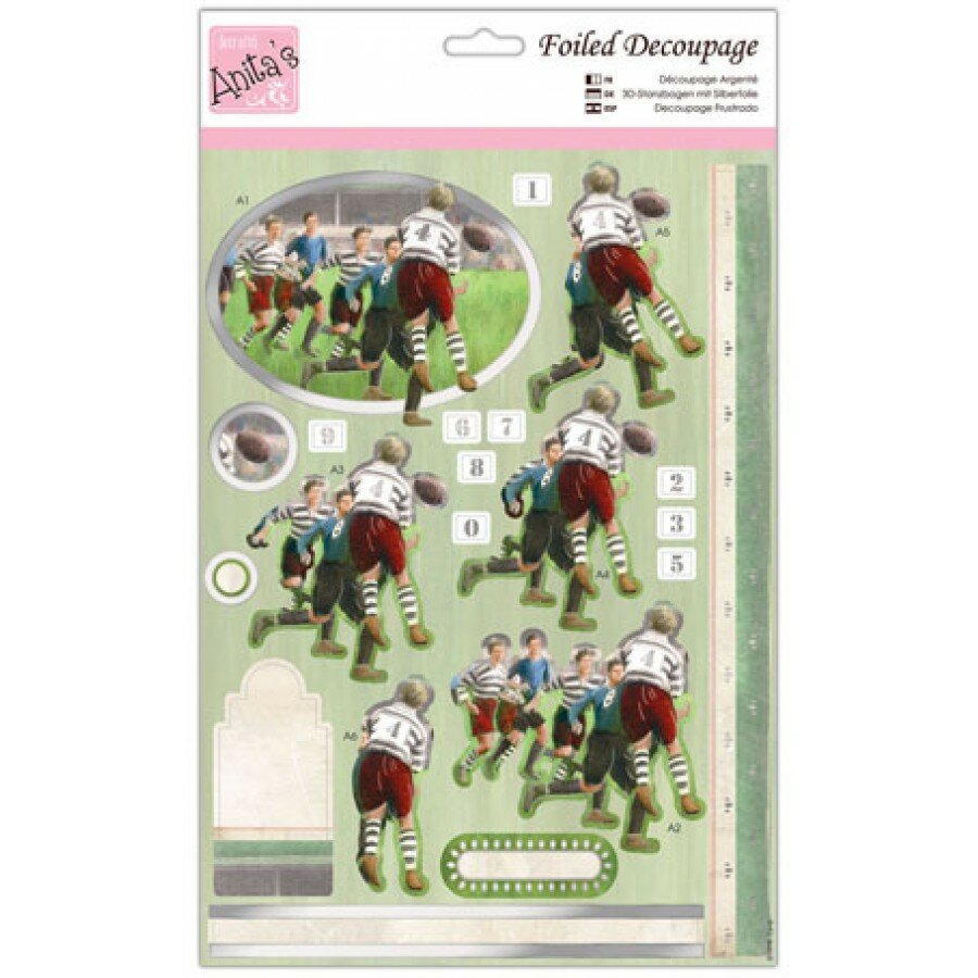 Бумага с высечкой Регби А4 (21,0 х 29,7 см) DOCRAFTS ANT169432