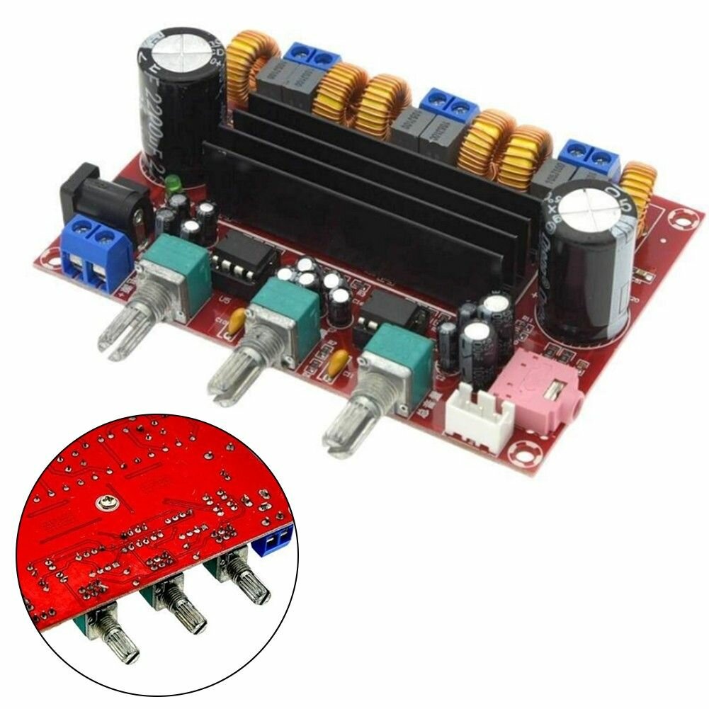 OZ-URJSH- для TPA3116D2 2x 50 Вт + 100 Вт 2.1-канальный цифровой сабвуфер плата усилителя мощности A