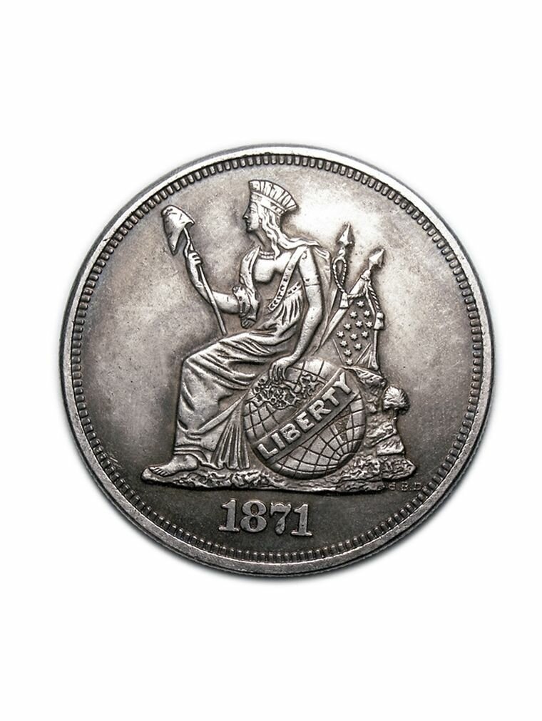 Доллар 1871 США пробная монета 1 сувенирная копия монеты, нумизматика, деньги для коллекции