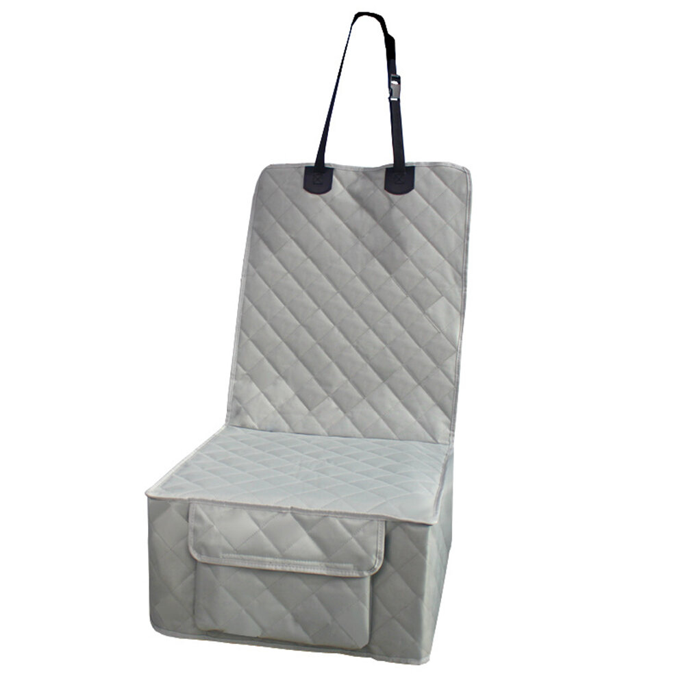 Чехол на автомобильное сиденье для собак с карманом для хранения, водонепроницаемый, защищает от царапин и скользит по передней части салона легковых автомобилей, грузовиков и внедорожников.