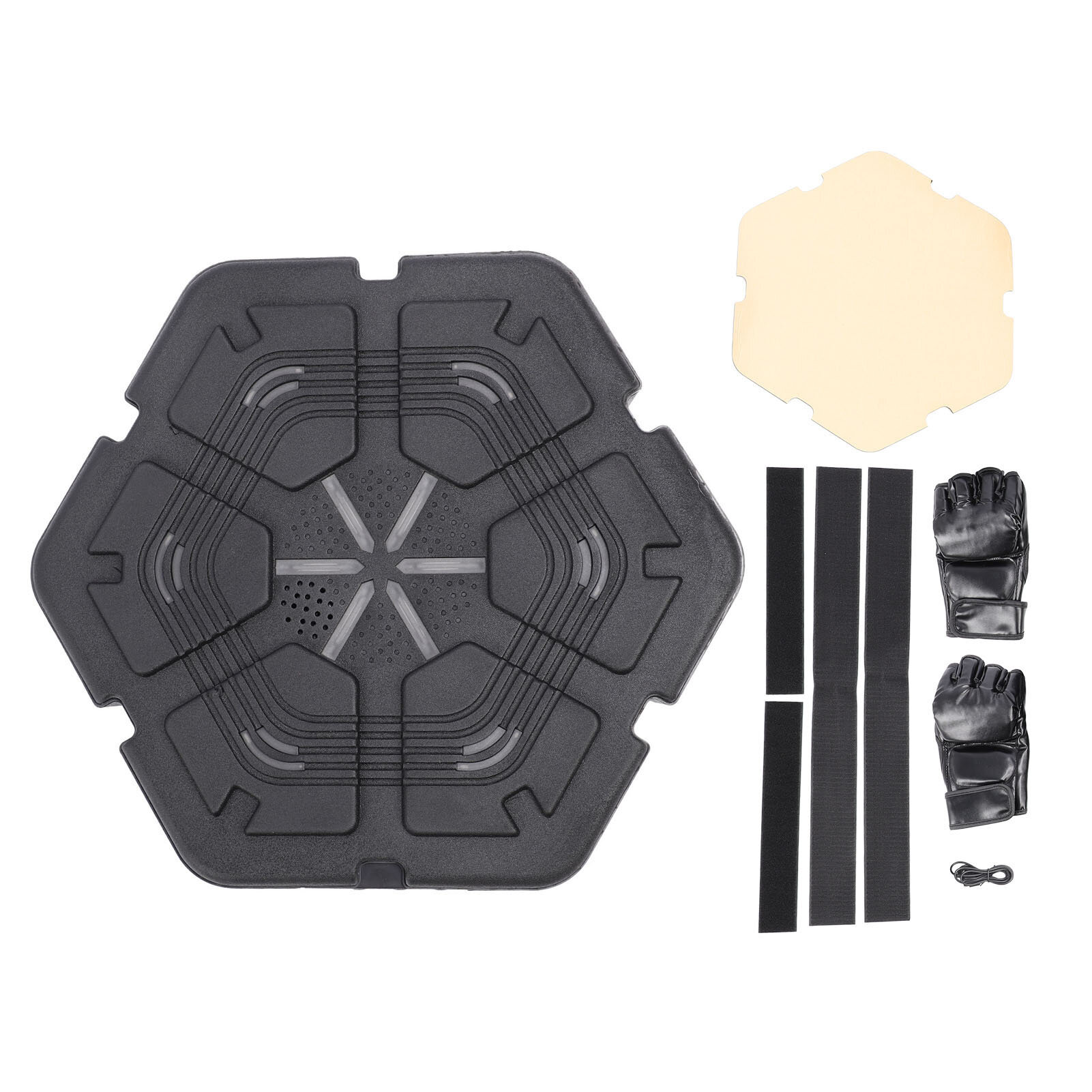 Музыкальный боксерский тренажер со светодиодным дисплеем, настенная электронная мишень для тренировок и отработки ударов.