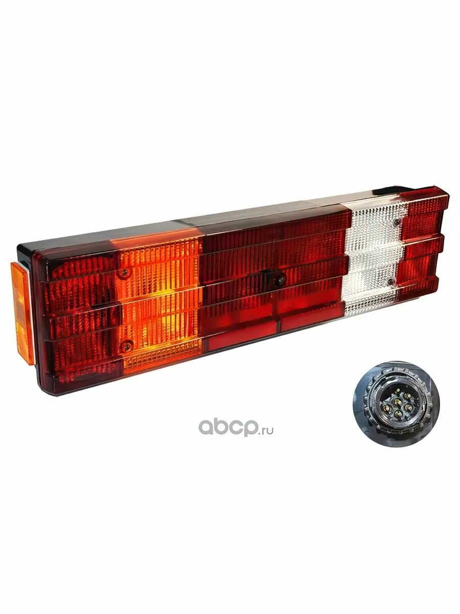 Фонарь задний левый секц. AMP-socket, с подсв.