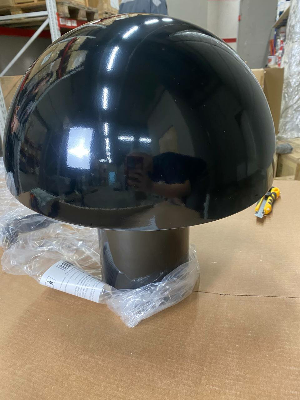 Светильник настольный Fractica "Fungo BH370", черный, высота 50 см, 3 лампы, 120 Вт, металл