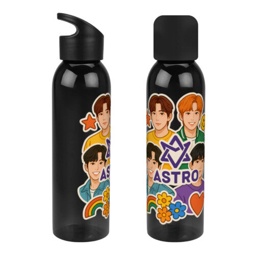 Бутылка для воды «Astro k-pop» (черный)