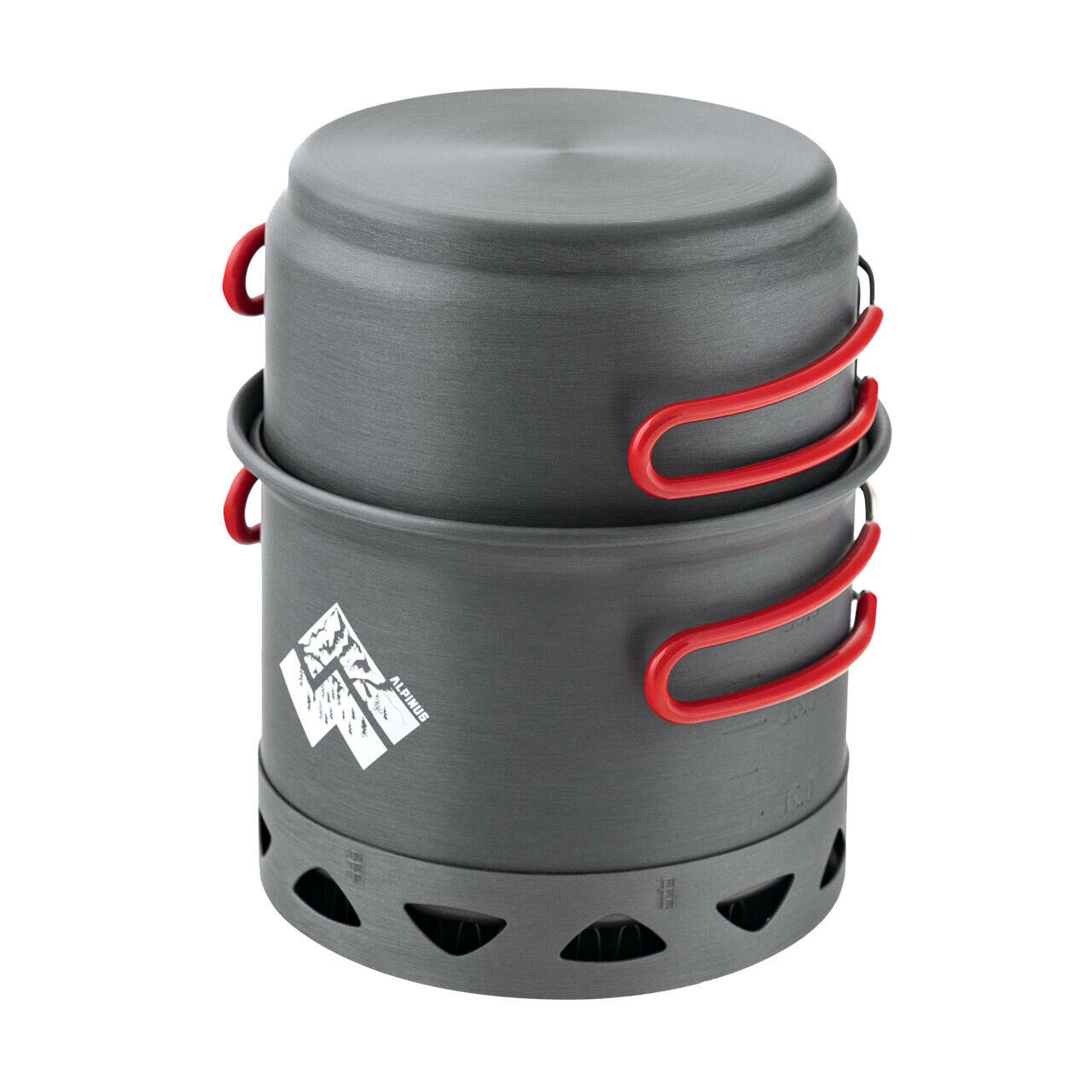 Набор кастрюль Decathlon Alpinus Valdes Radiator, алюминий, с радиатором