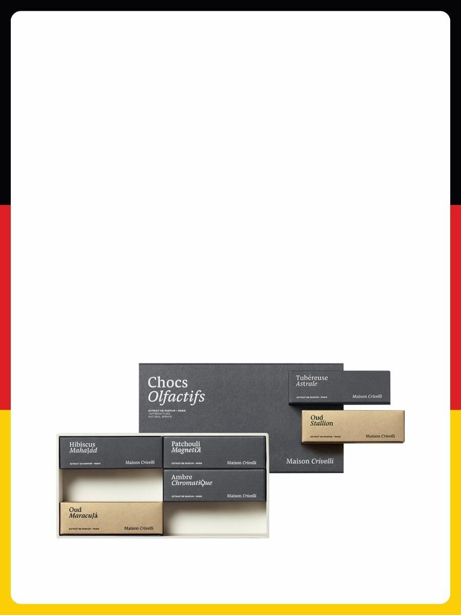 Набор ароматов Extraits Maison Crivelli Chocs Olfactifs 6x1,5 мл, 1 шт.