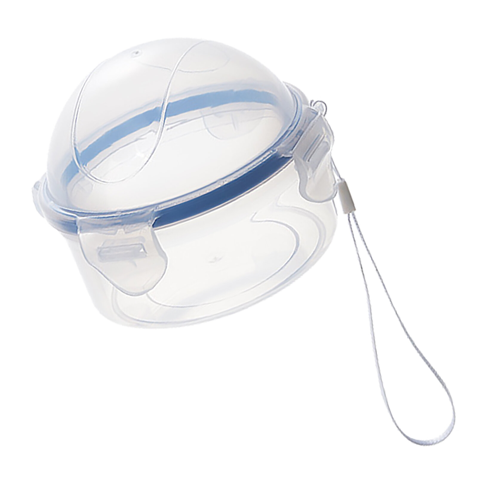 Контейнер для хранения овощей и фруктов небольшого размера из пластика, безопасный для микроволновки, с крышкой для лука, помидоров, лимонов, яблок, материал PP, вес 88.00г, диаметр 9.5см, общая высота 10см, 1 шт.