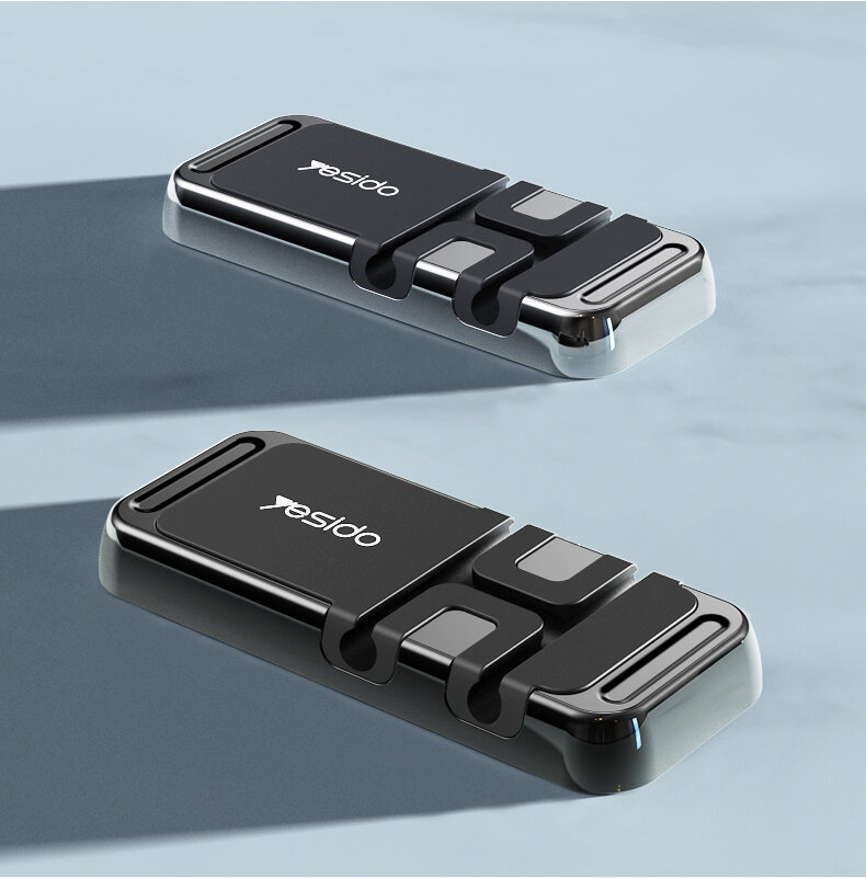 Магнитный держатель для проводов и смартфона Yesido C113, Серый