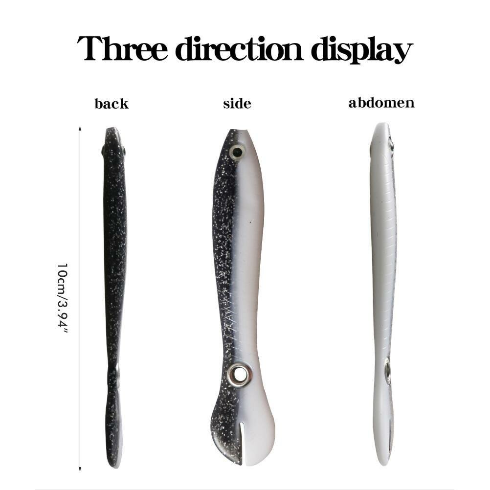 5 шт, 10 см, 6 г, мягкие рыболовные приманки, бионический вьюн, мягкая приманка, мягкие весла, хвост, рыболовные приманки для плавания, приманки для окуня форели