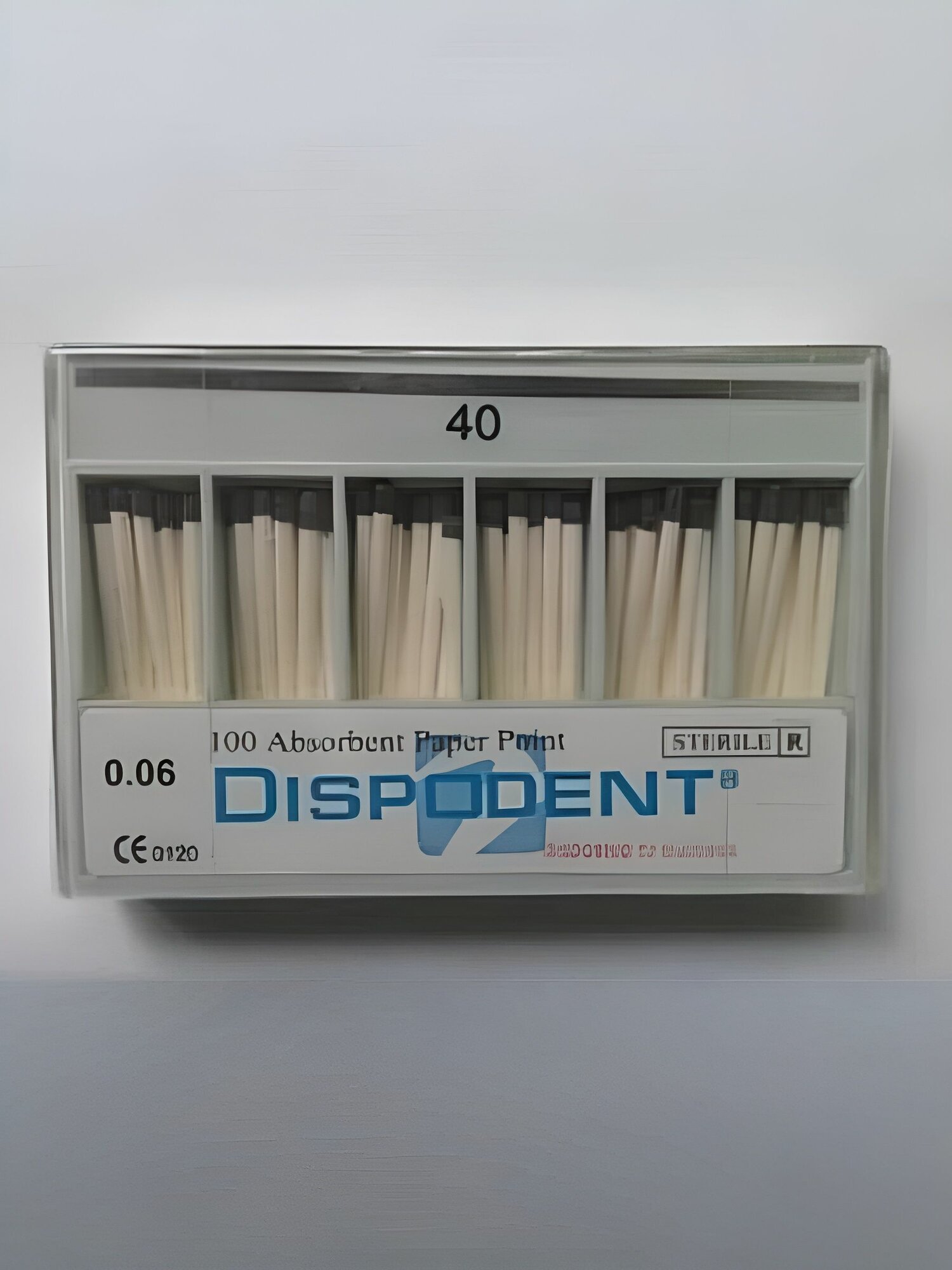 Штифты бумажные 06 №40, 100 шт, (Dispodent)