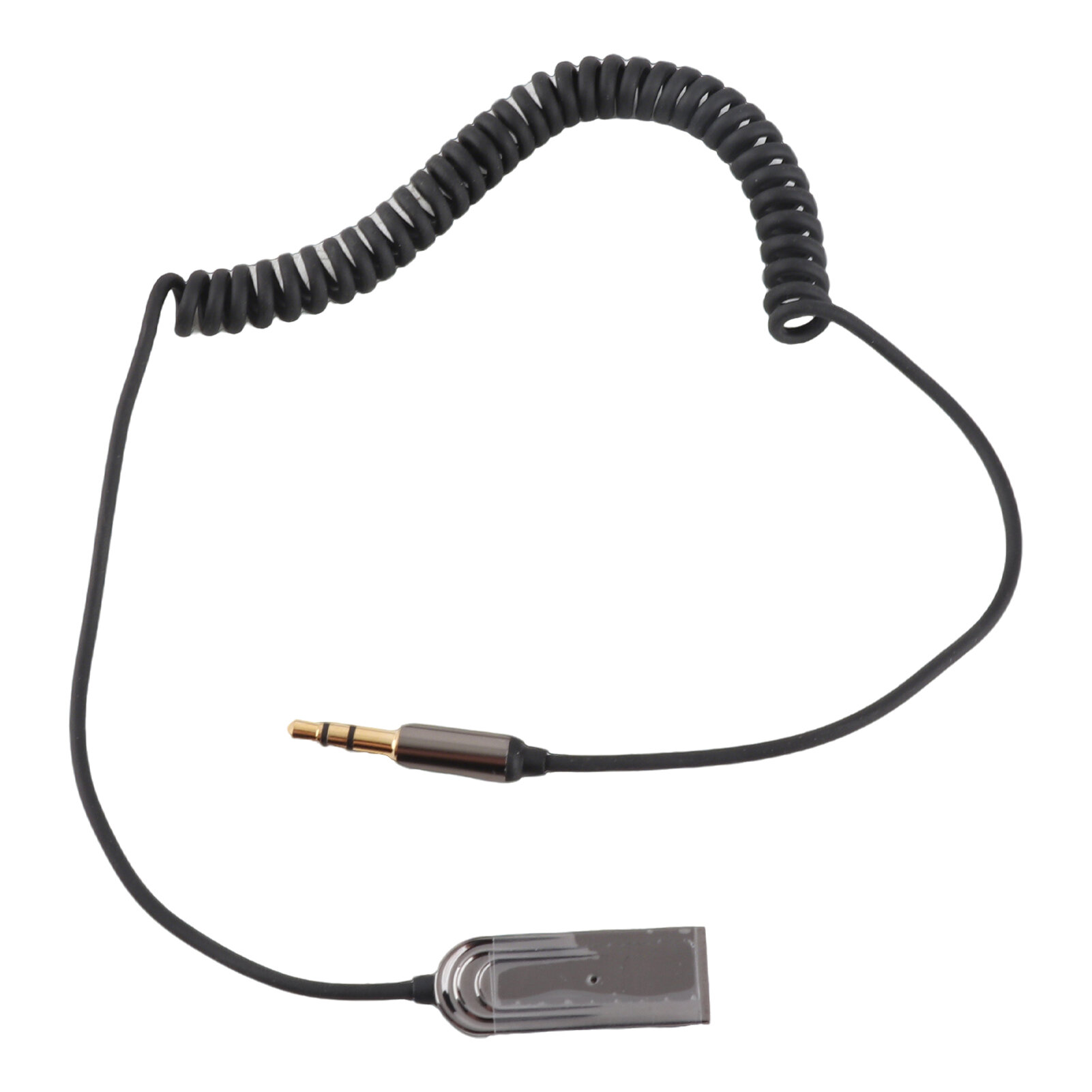 Автомобильный Bluetooth-приемник, многофункциональный, радиус действия 10 метров (32,8 фута), питание от USB, беспроводной адаптер 3,5 мм 5.0, серый/черный.