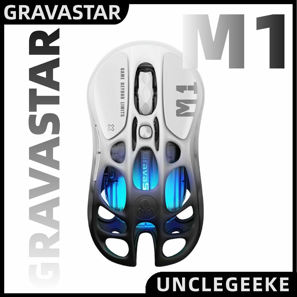 Мышь Gravastar М1, игровая, беспроводная, Bluetooth, подсветка, для правой руки