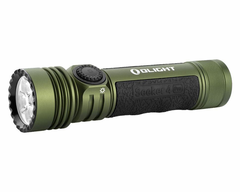 Фонарь Olight Seeker 4 Pro OD Green (Cool White), 21700, 260 метров, 4600 люмен (Комплект)