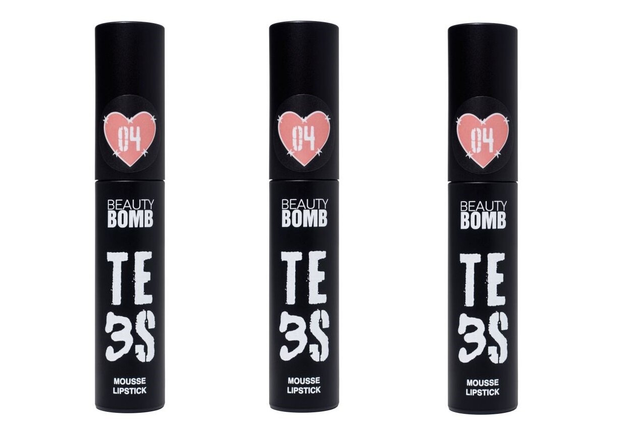 Помада Beauty Bomb для губ муссовая Beauty Bomb Te3s, тон 04 Gold Digger — светлый коричневый, 3 г - 3 штуки