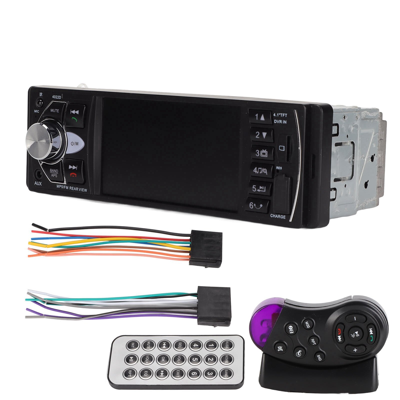 4,1-дюймовый автомобильный MP5-радиоплеер 1080P Многофункциональный стерео Hands Free Автомобильный MP5-плеер для автомобилей