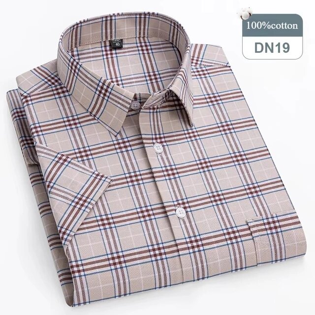 Мужская рубашка хлопок, клетка