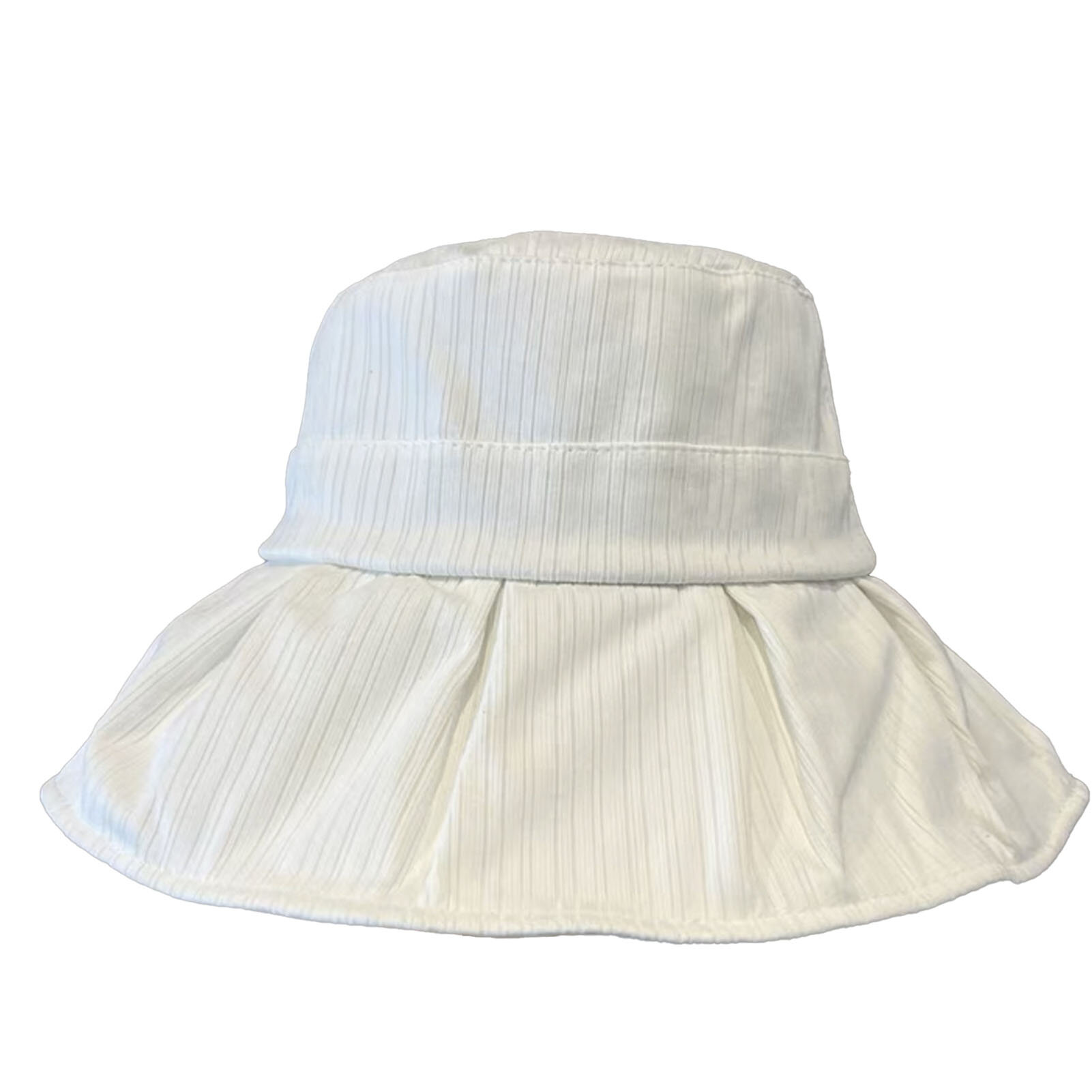 Солнцезащитная шляпа с широкими полями, устойчивая к УФ-излучению, летняя пляжная шляпа-ведро для женщин, для рыбалки, походов и кемпинга, белая.