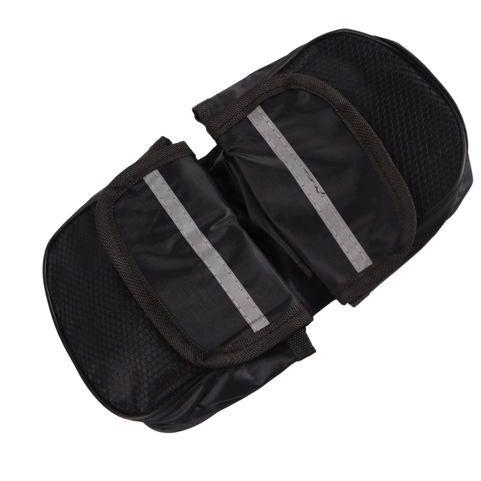 Bike Double Side Bag, Multifunctional Use Large Capacity Black Color Bicycle Bag Accessories Durable in for Anti Slip Design Sunglasses