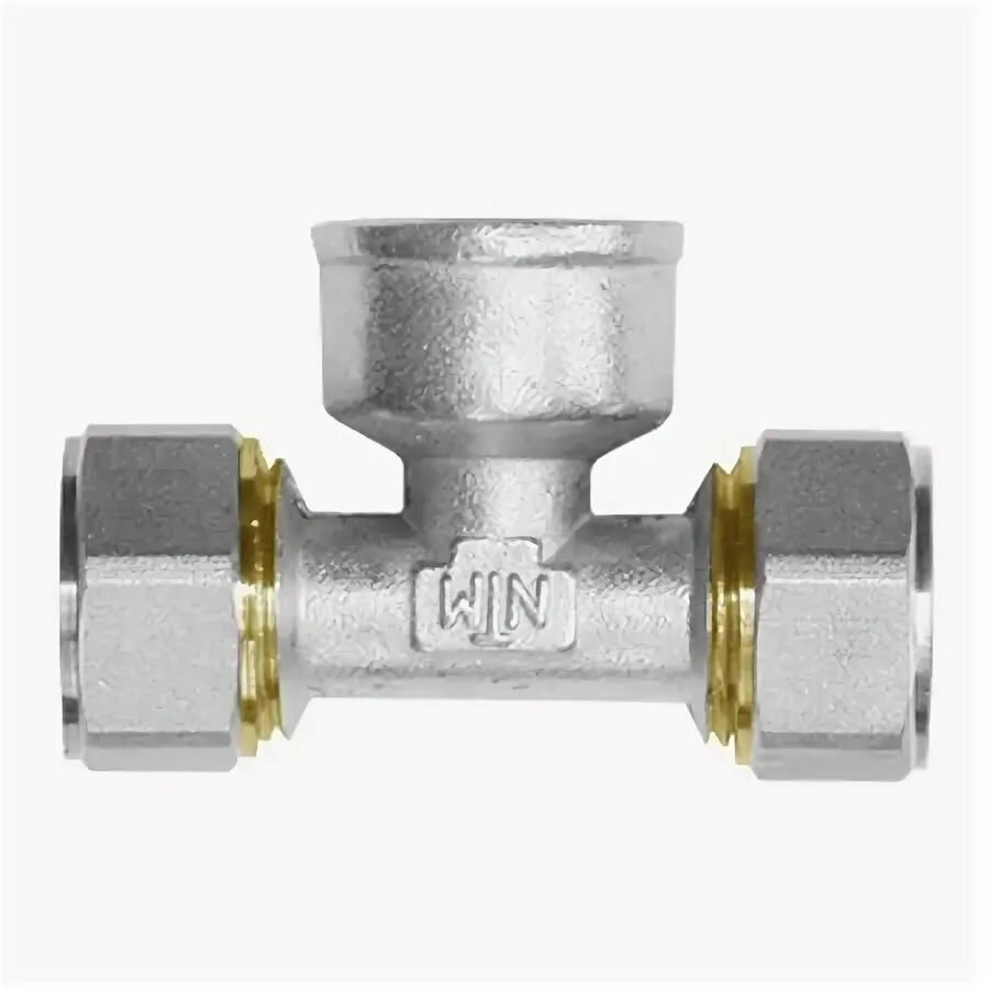 Тройник с внутренней резьбой 20*1/2"*20 для металлопластиковых труб / Гидропласт