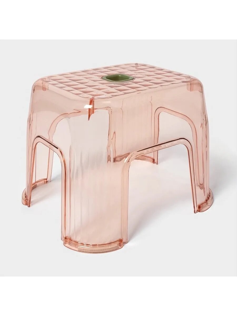 Стильный персиковый табурет-подставка для дома