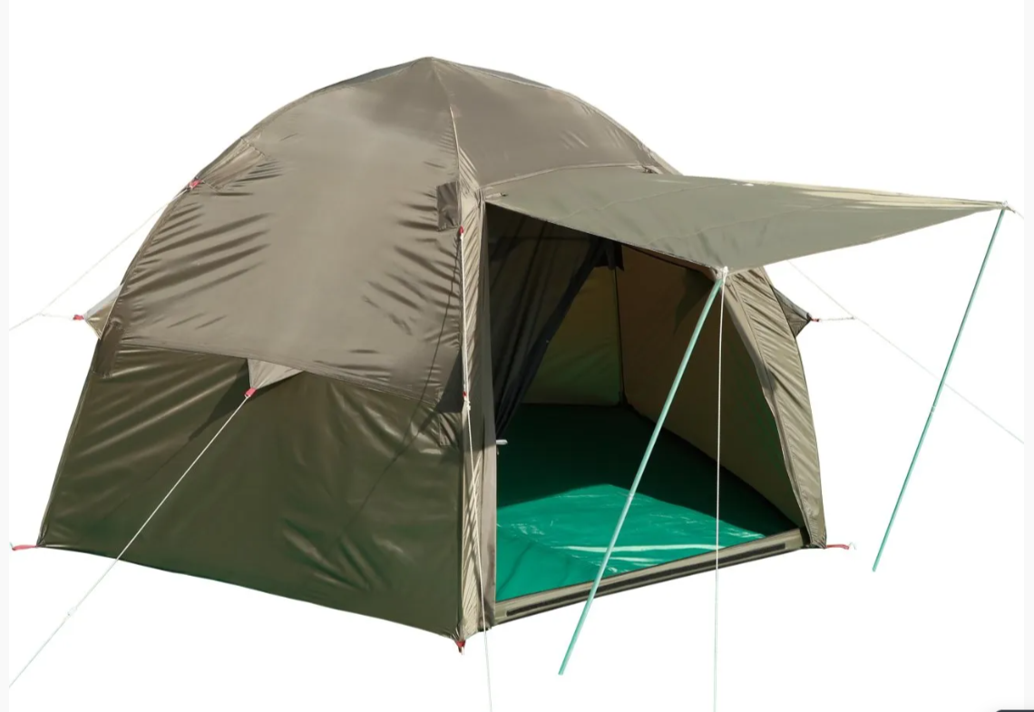 Летняя палатка -автмат туристическая Лотос 3 Саммер с полом, навесом