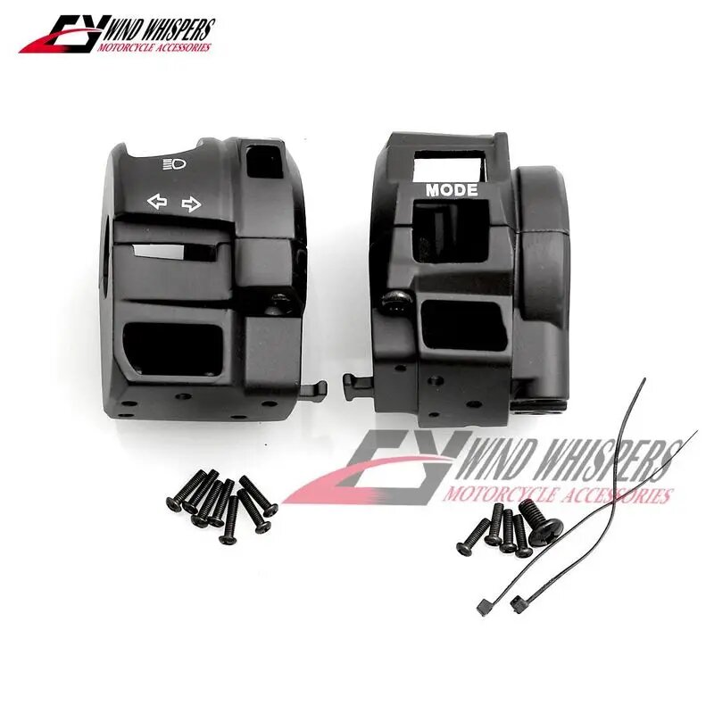 Руль управления Переключатель Крышка Корпус для Suzuki Hayabusa GSXR1300 GSX1300R 2008-2012 GSXR600 750 08-11 GSXR1000 07-08 black