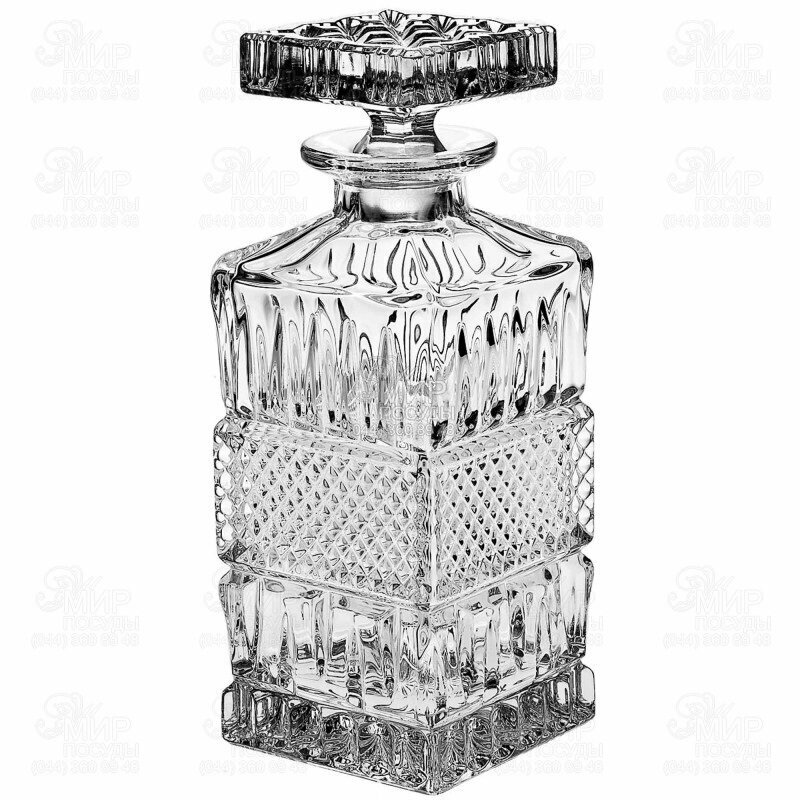 Штоф для виски "BRITTANY", 700 мл, хрусталь, Crystal Bohemia/ БПХ343