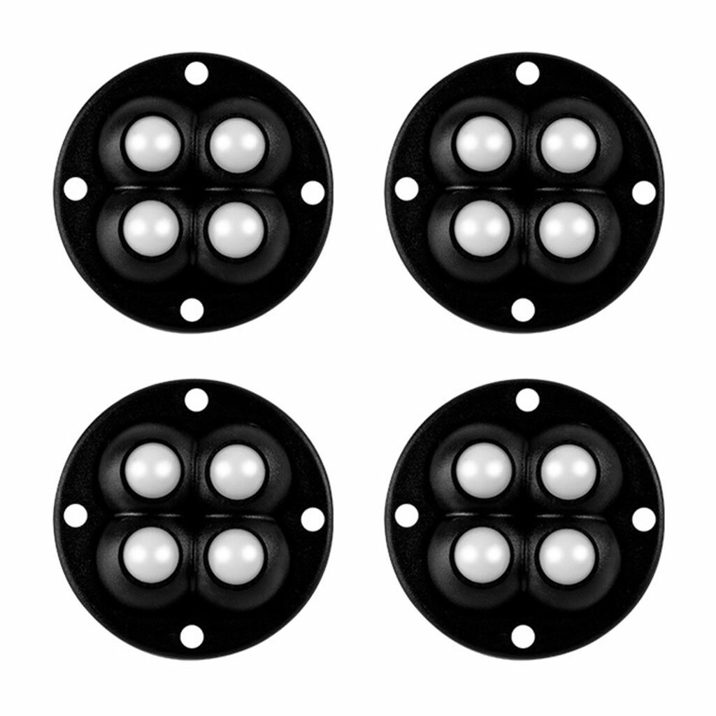 4 шт. самоклеящиеся поворотные колеса l колеса, вращающиеся на 360 градусов, шкивы для мусорного бака