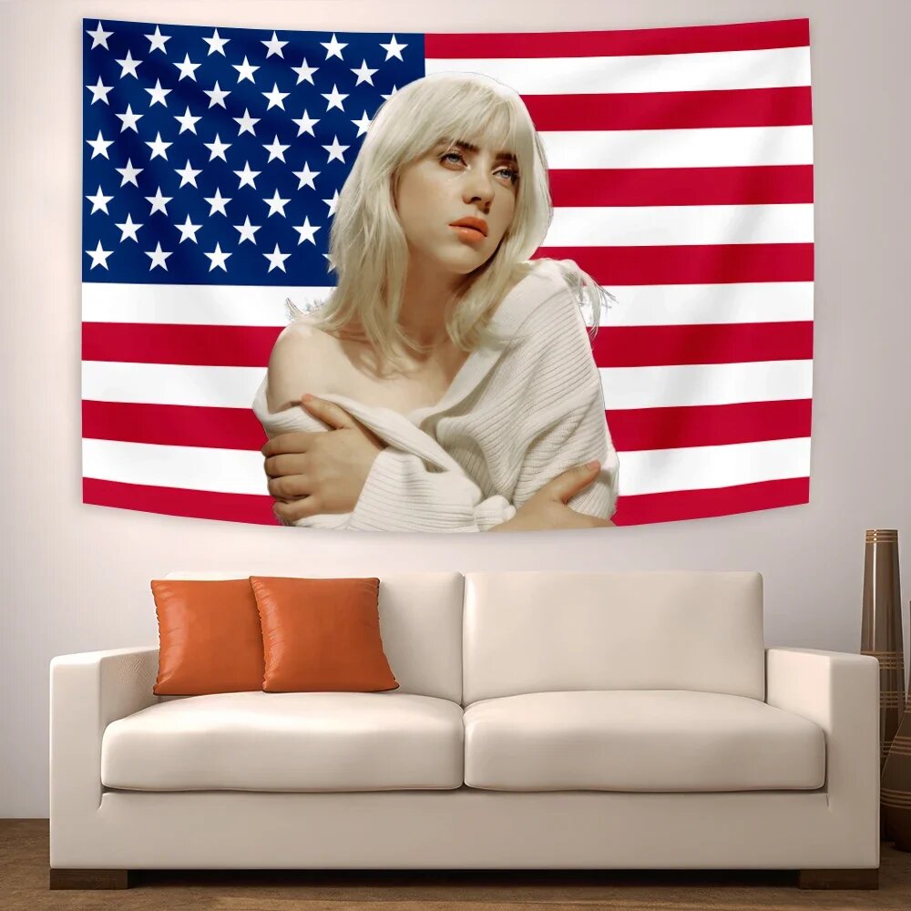 Флаг MINISO американского поп-певца 90X150 CM, 11