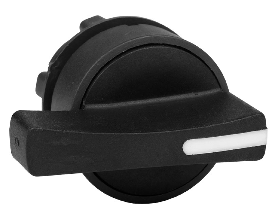 Головка переключателя КЭАЗ OptiSignal D22 A5-SJ-3 3 позиционная, пластиковая, черная, размером 36.4х36.4х43.1мм, IP65 / электрика