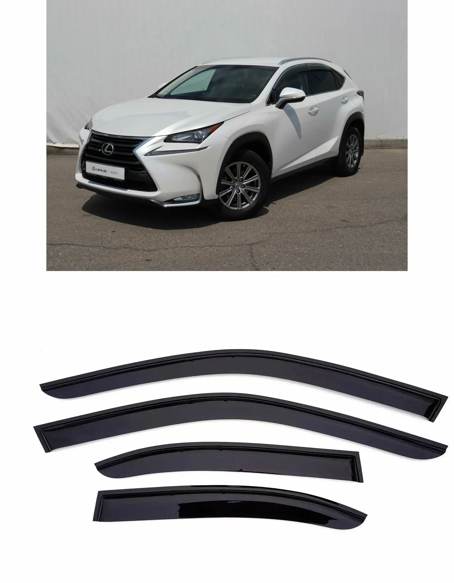 Дефлекторы боковых окон LEXUS Лексус NX (2014-2017)