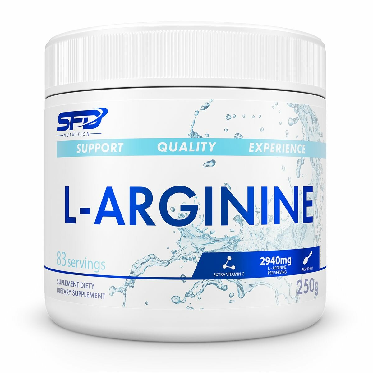 SFD Nutrition, L-Arginine Powder (250 g / 83 serv) - Аминокислота аргинин в порошке