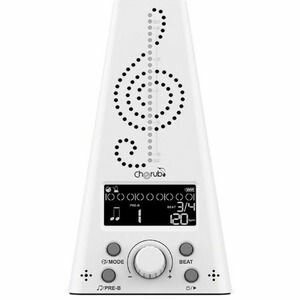 Nux Cherub WMT-230-WH Метротюнер, белый со встроенным аккумулятором