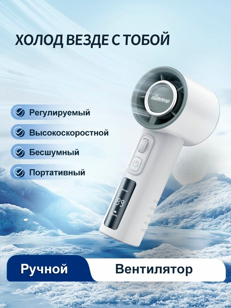 Oudiobop Портативный вентилятор op698, белый