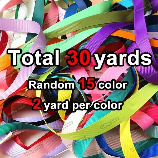 Оптовая продажа, набор лент, случайный микс, однотонная лента в репсовую ленту, каждый цвет, 2 ярда, двойные ленты, подарочная упаковка, сделай сам, рождественская свадьба