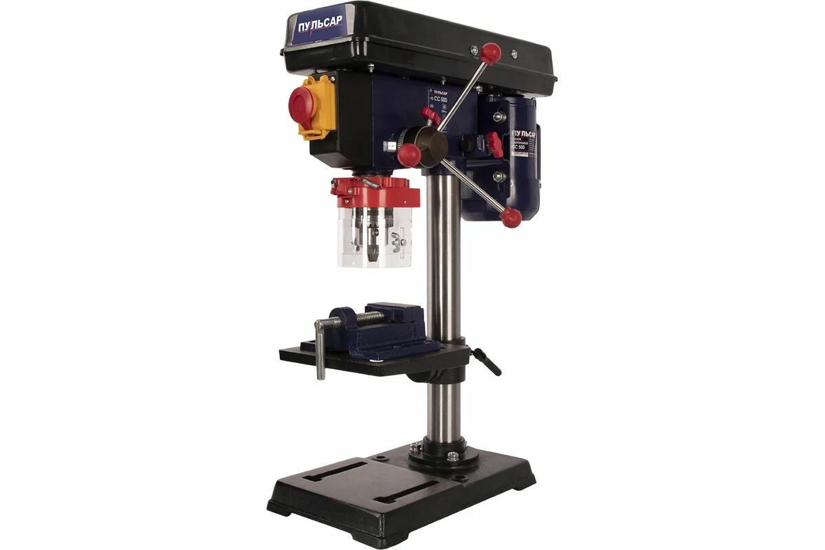 Сверлильный станок "Пульсар" СС 500 с тисками, для дерева, металла и пластика
