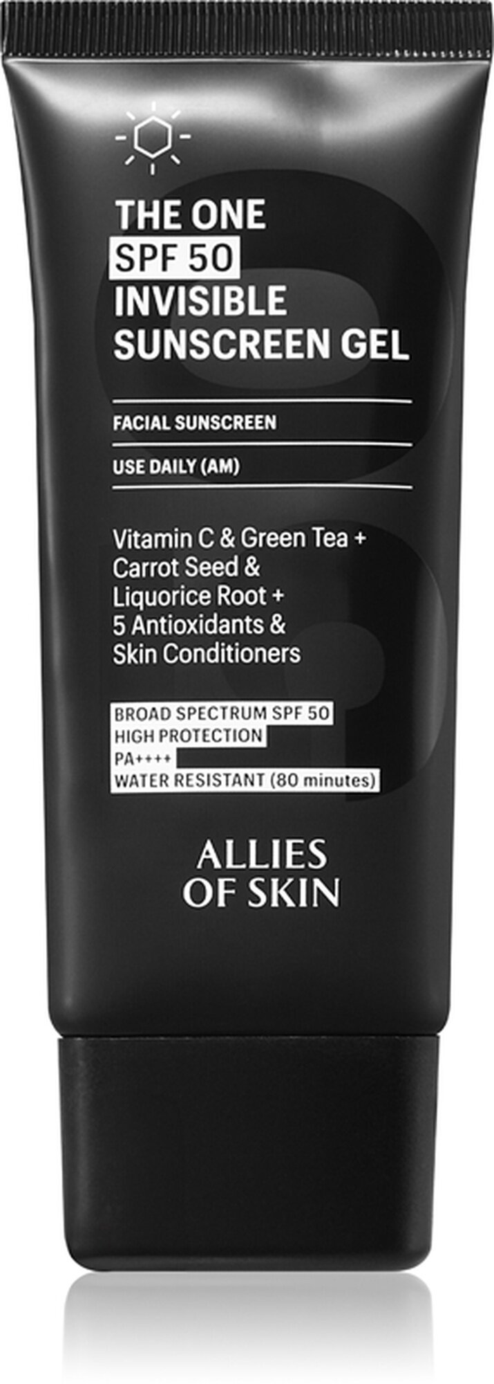 Allies of Skin Невидимый матирующий гель SPF 50 The One Invisible Suncscreen Gel, 50 мл