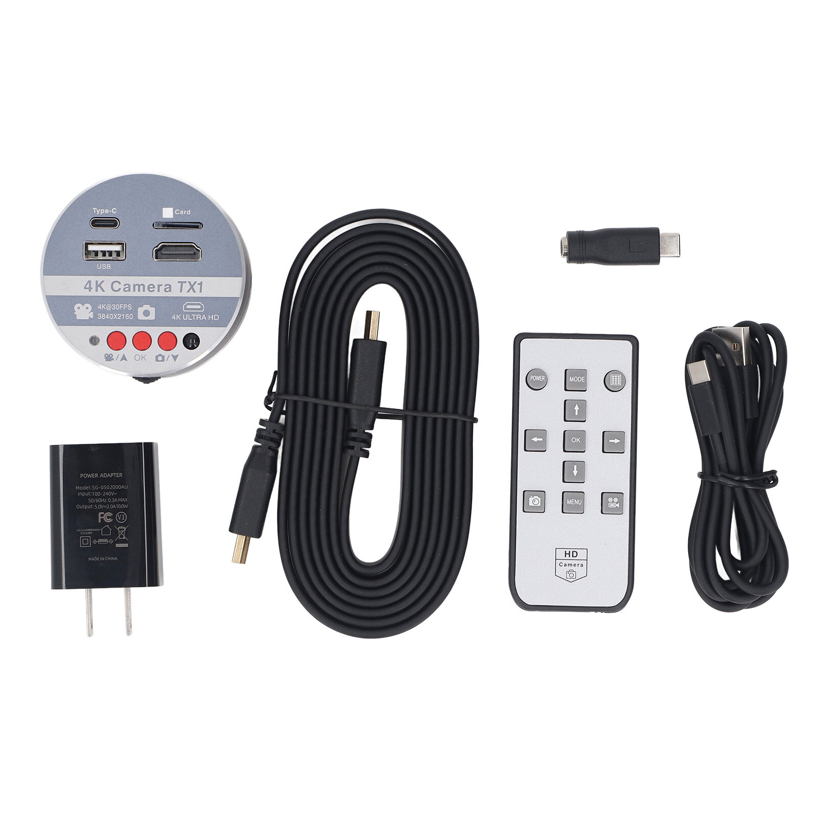 Микроскопная камера 4K для объектива IMX678, сенсор 1/1,8 дюйма, фото- и видеокамера, двойной интерфейсный выход, вилка стандарта США.