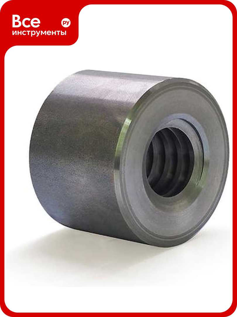 Гайка трапецеидальная TECHNIX сталь, d=32мм, шаг резьбы 6мм, прав. резьба, KSM 32-6-D PRO 00-00022332