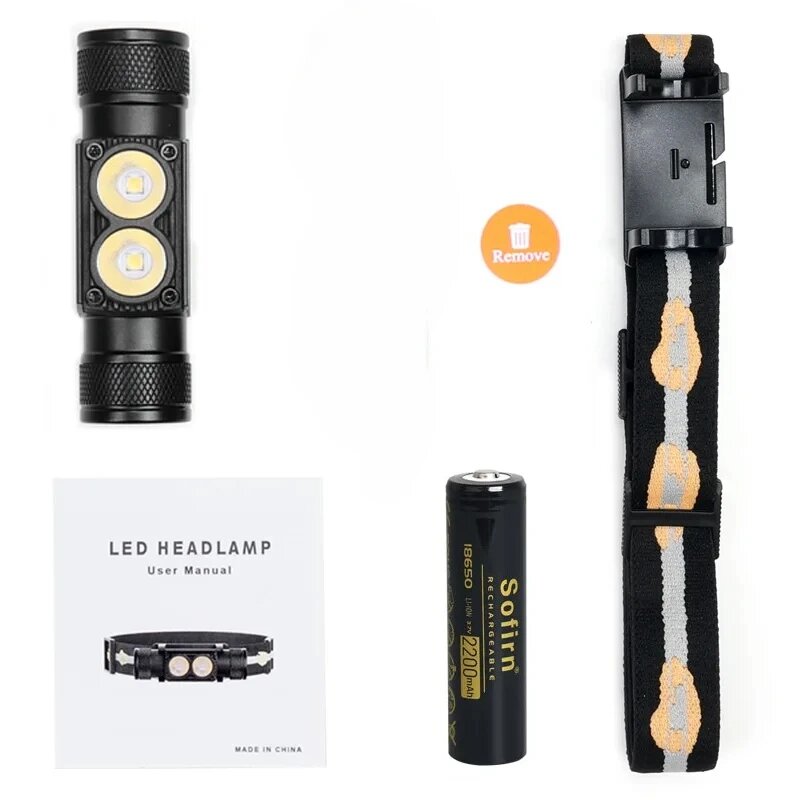 Sofirn USB-фонарь налобный TN-3535 1200LM