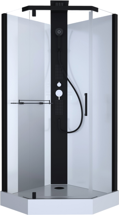 Душевая кабина Black&White Galaxy G8705 900х900х2170, с низким поддоном