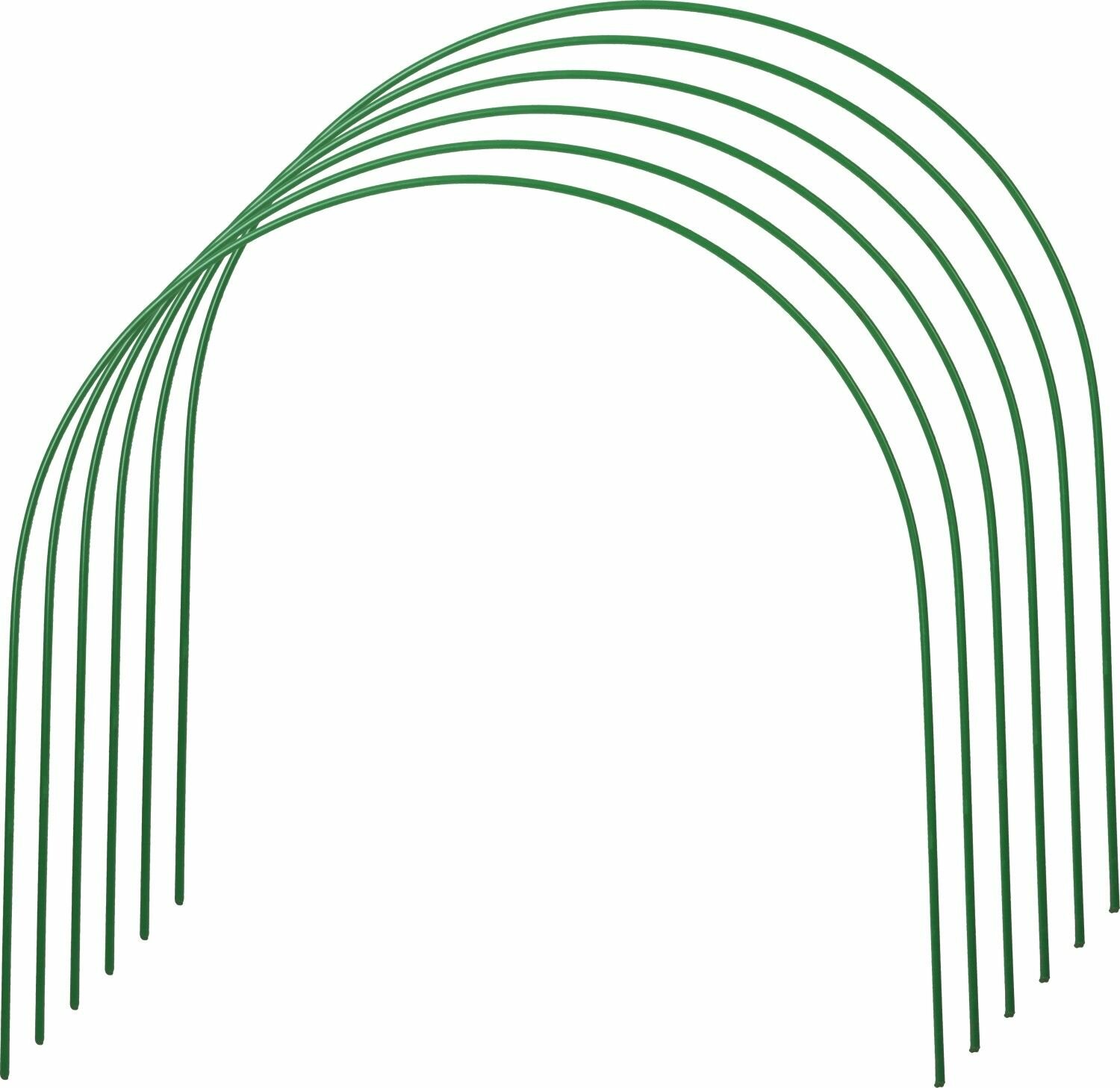 Дуги для парника GRINDA 2.0 м, стальные, ПВХ покрытие, 6 штук 422309-100-070