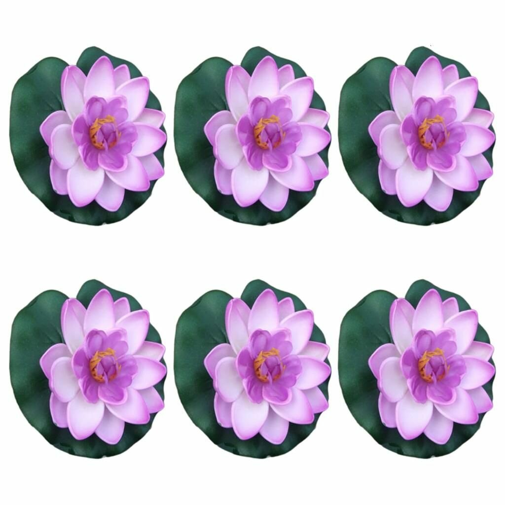 1 упаковка из 6 штук, имитация лотоса и лаванды