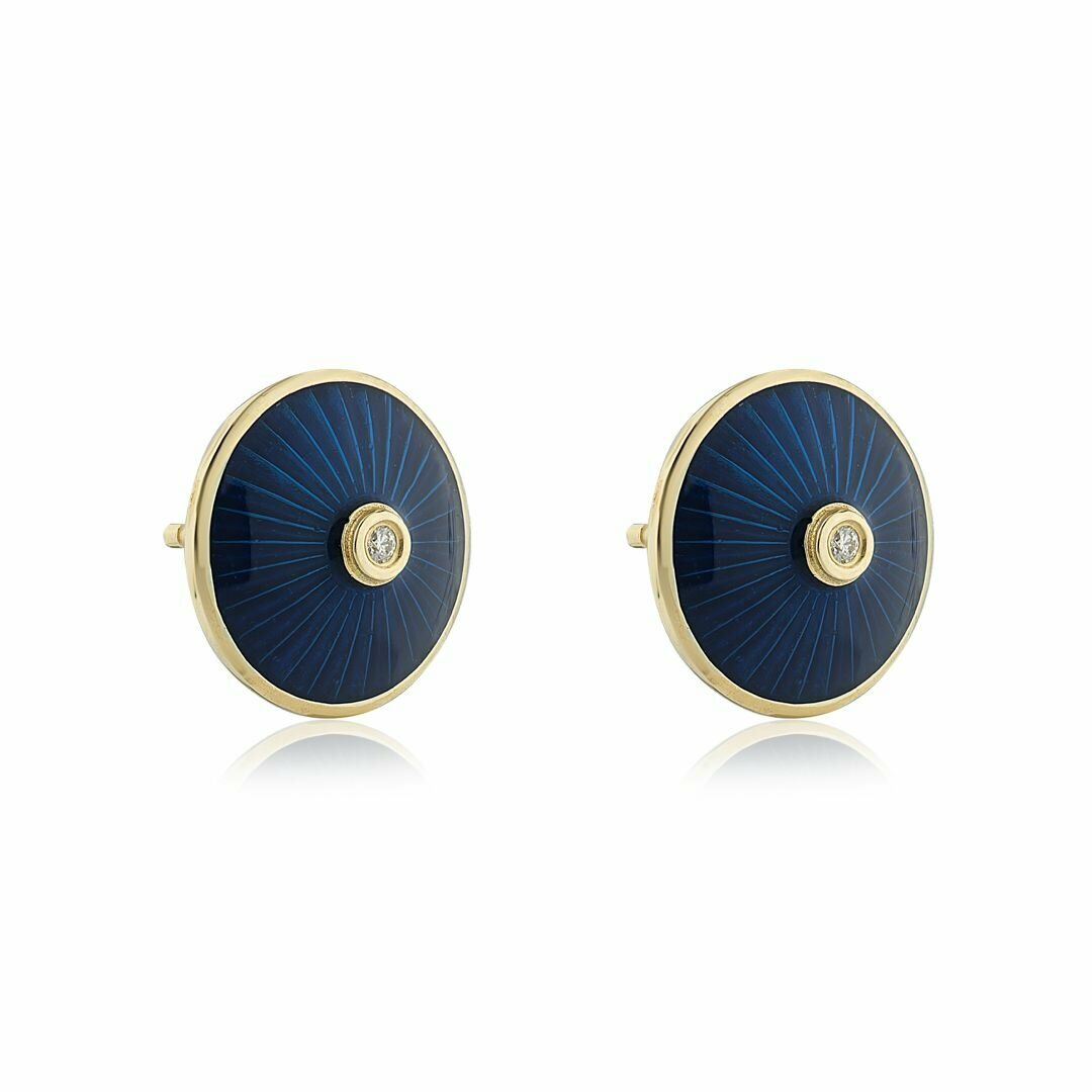 Моносерьга, желтое, белое золото, 585 проба, бриллиант