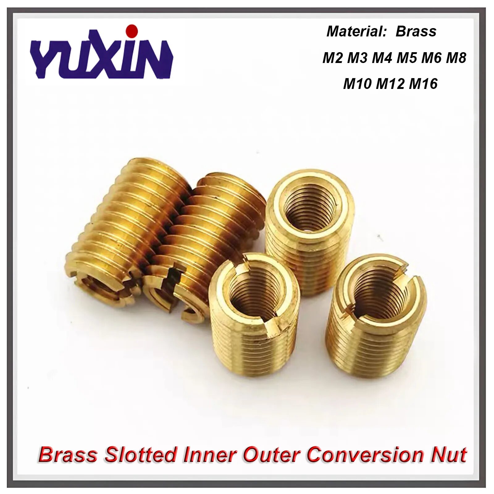 Латунные адаптеры резьбы M2-M16 M6xM10x14 (5pcs)