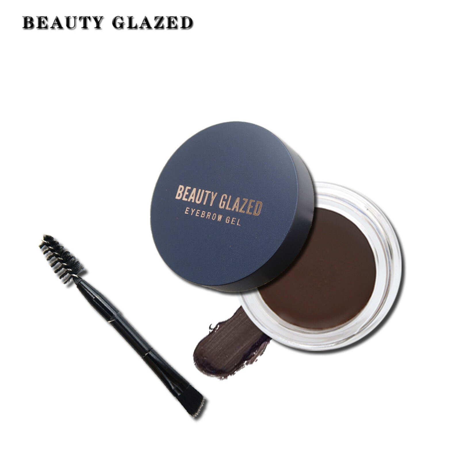 Гель для бровей BEAUTY GLAZED, крем для бровей, макияж бровей с кисточкой, стойкая краска для бровей
