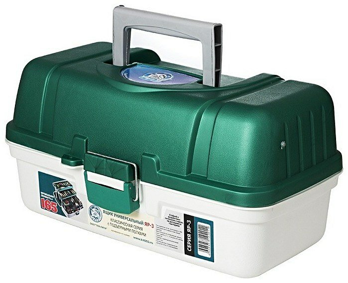 Три Кита рыболовный ящик ЯР-3 410×210×200, 3 лотка, удобная организация приманок