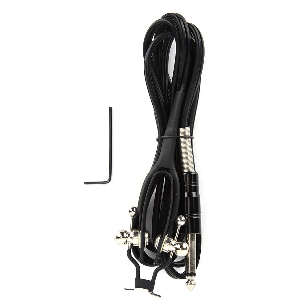 1,8 м источник питания для татуировки, силиконовый шнур с зажимом для татуировки, крючок для татуировки (черный)